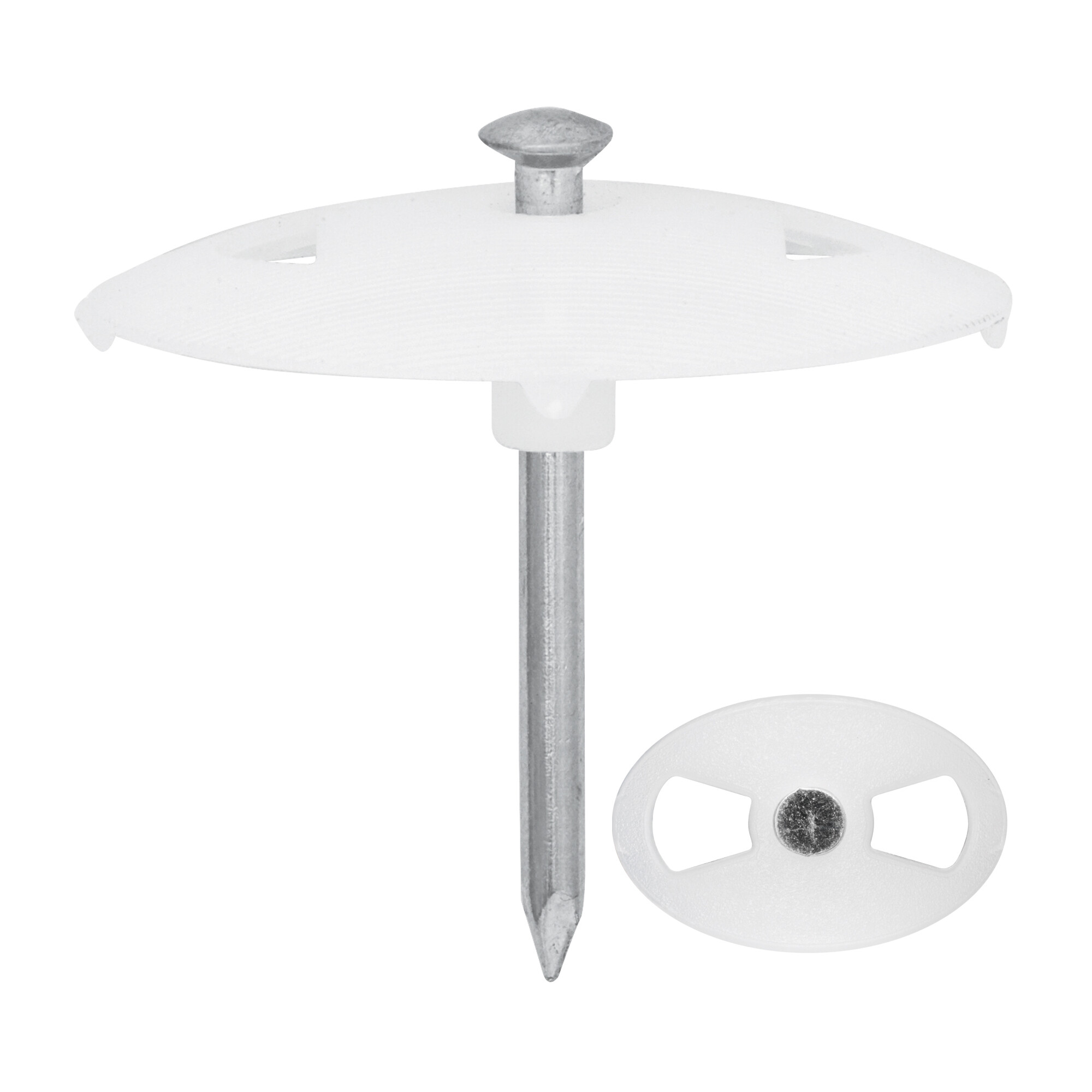 Nagelscheibe, NAGEL-FIX, mit Stahlnagel, Scheibe 40 x 25 ...