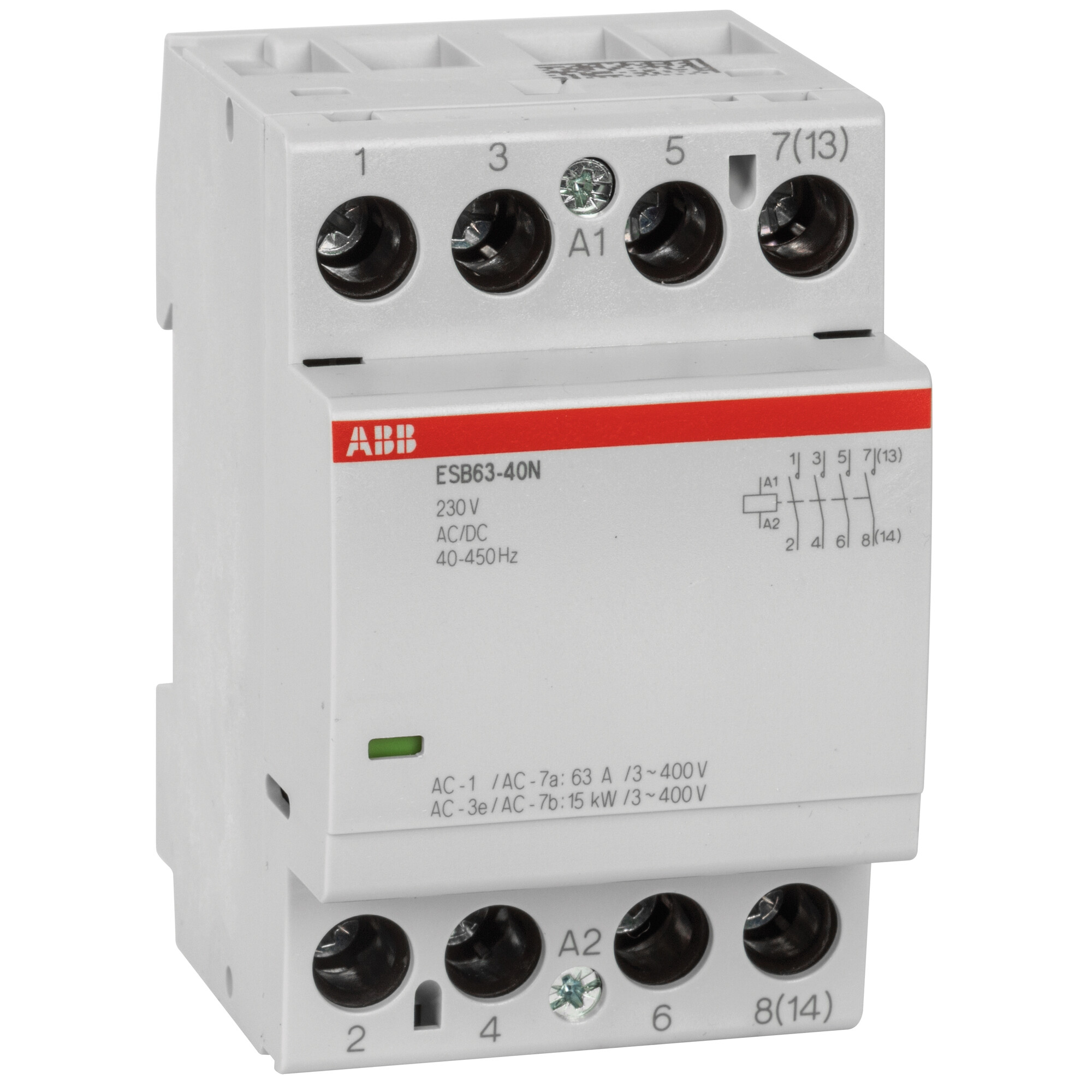 Installationsschütz, 63A, 4 Schließer, bis 40KW - Schütze Reiheneinbaugeräte Installation - Max ...