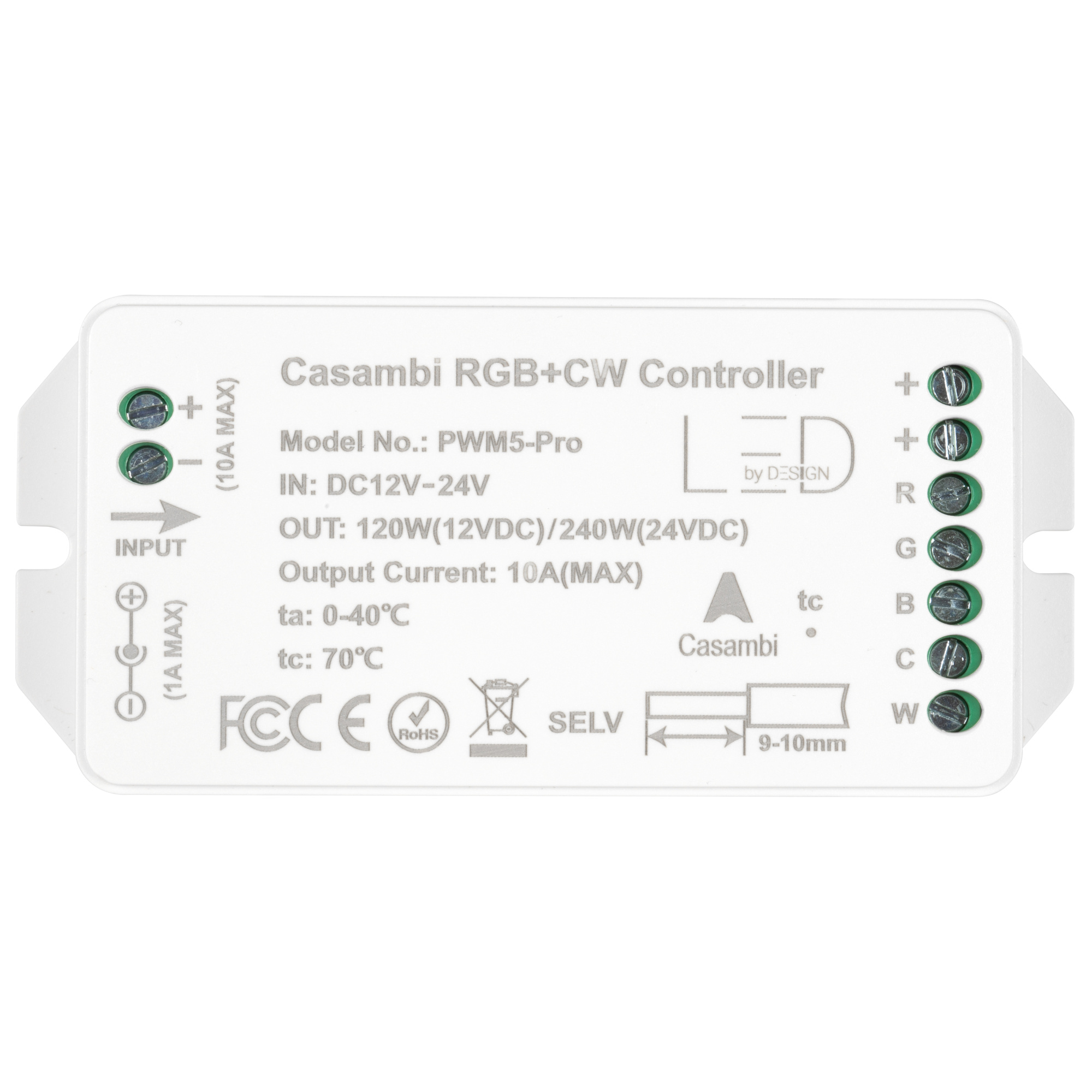 Bluetooth RGB und RGB/CW(CCT)-Steuerung, PWM5-Pro, 5-Kanal, PWM-Dimmer ...