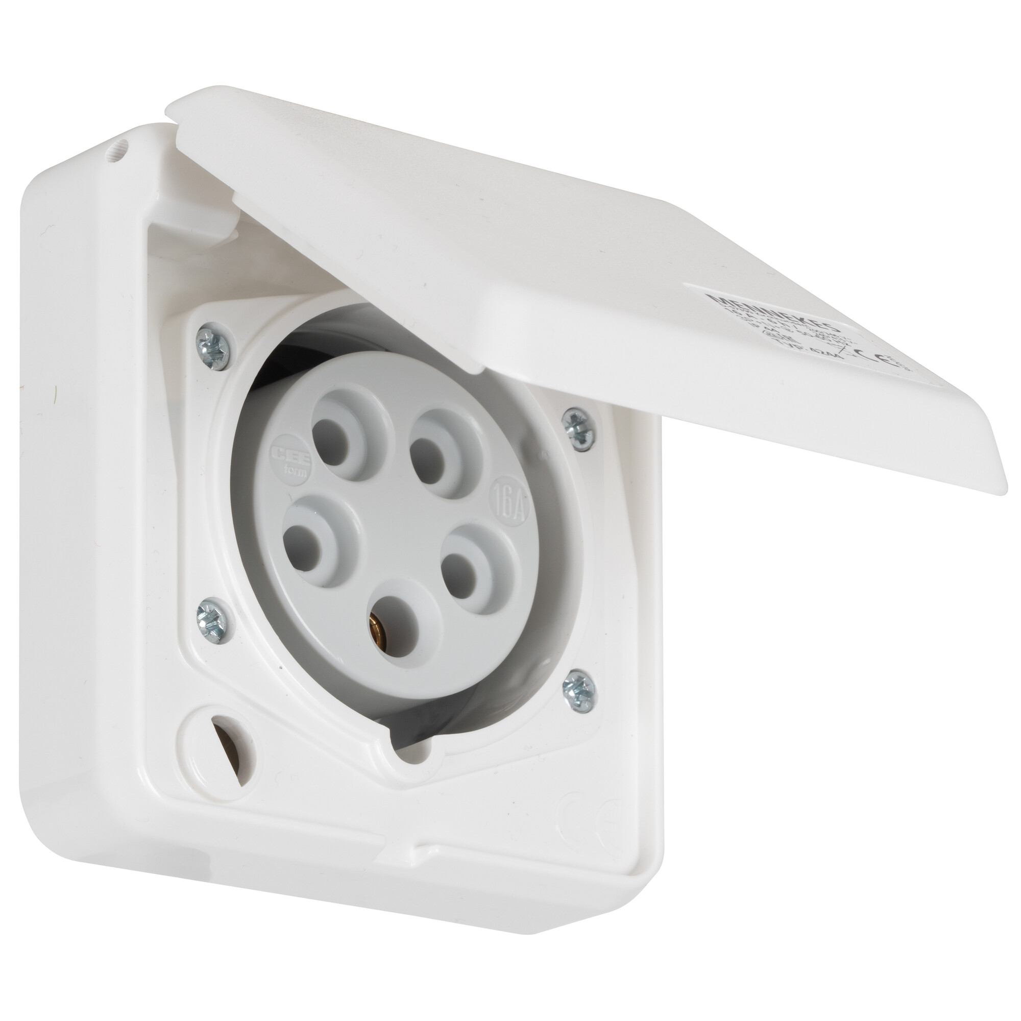 CEE-Anbau-Steckdose, PowerTOP® Xtra, CEPEX, 5-polig, 16/400V, mit ...