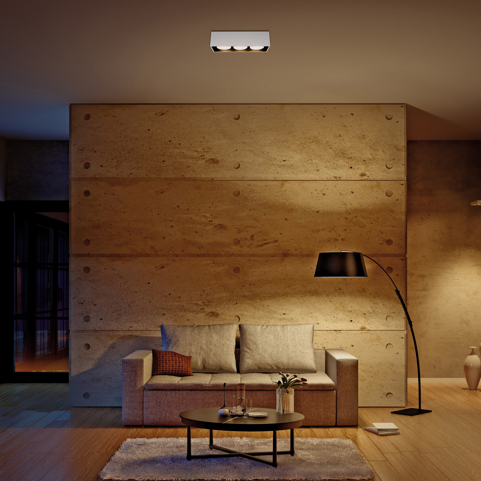 Deckenleuchte, 3 x GX53 - CUBO Strahlerserien Wohnraumleuchten Leuchten ...