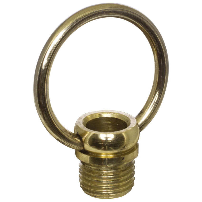 Ringnippel, leichte Ausführung, Messing, AG-M10 - Leuchtenkleinteile ...