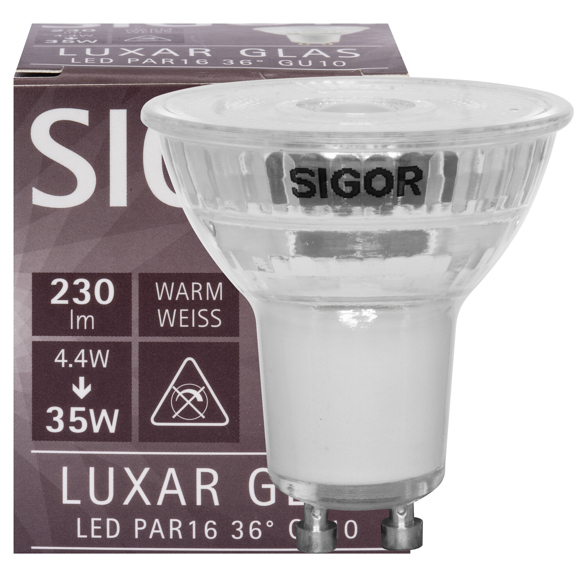 LED-Reflektorlampe, PAR16, LUXAR, GU10 - LED-Reflektorlampen, GU10 ...