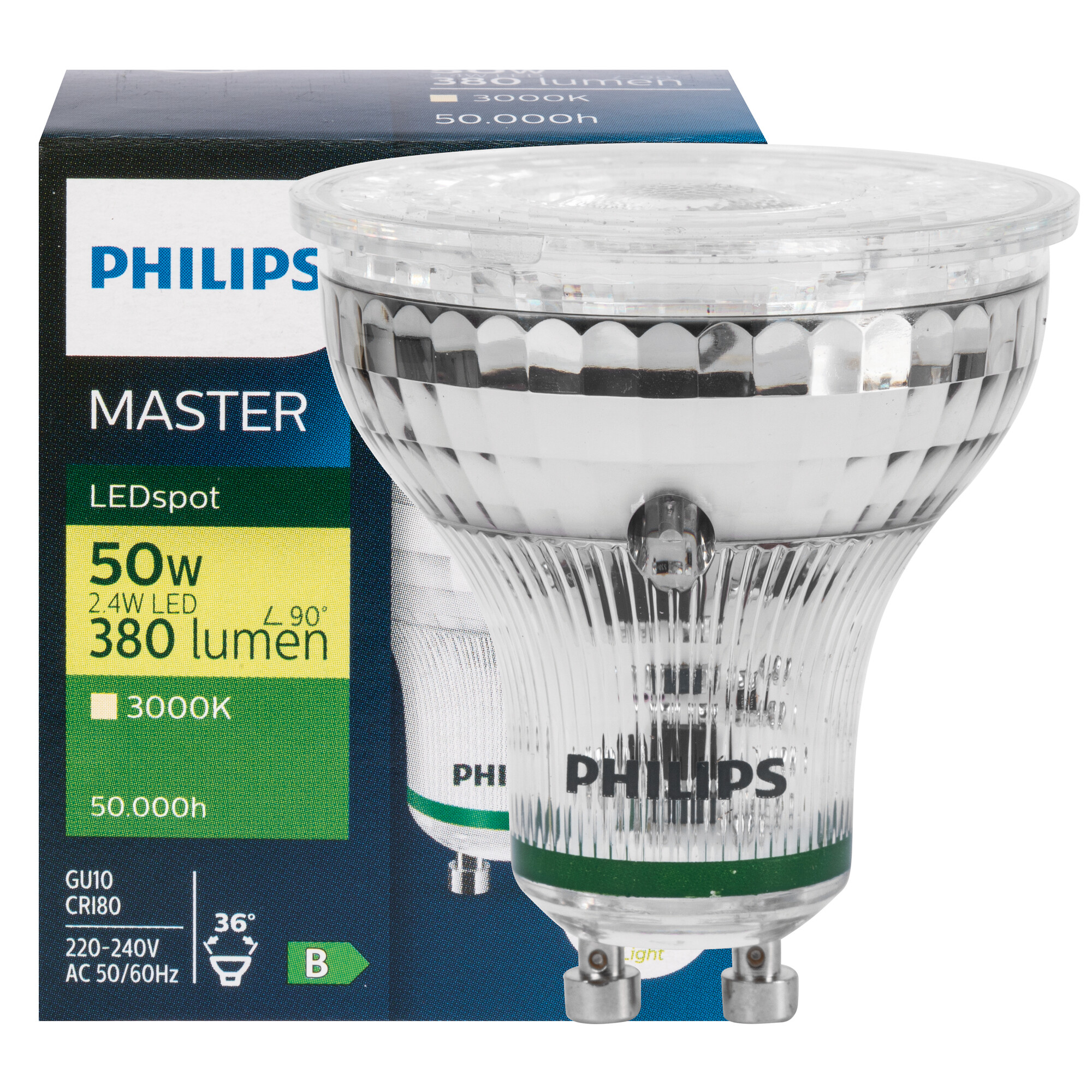 LED-Reflektorlampe, PAR16, MASTER LEDSPOT, GU10/2,4W (50W), 380 lm ...