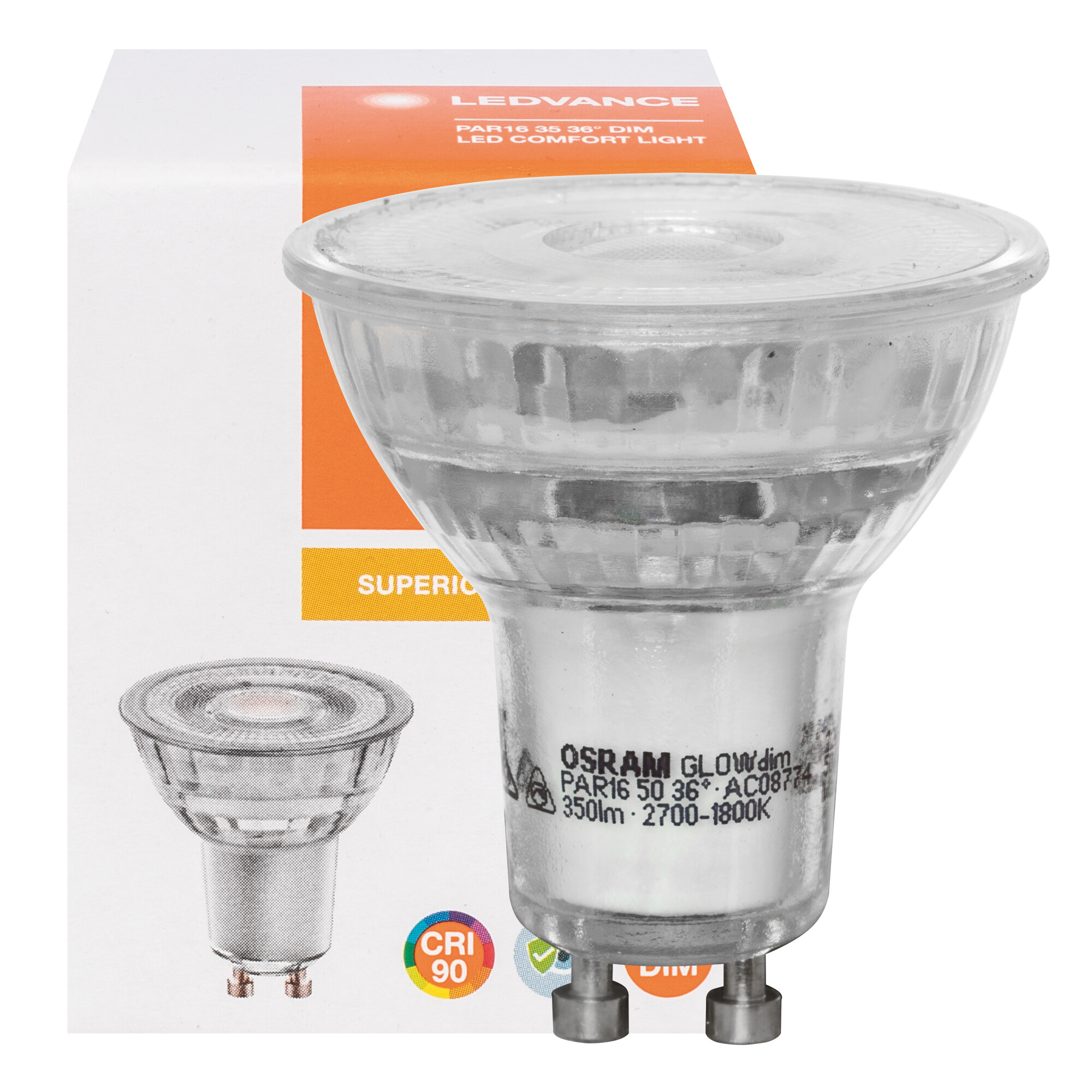 LED-Reflektorlampe, PAR16, SUPERIOR CLASS, GU10 - LED-Reflektorlampen ...
