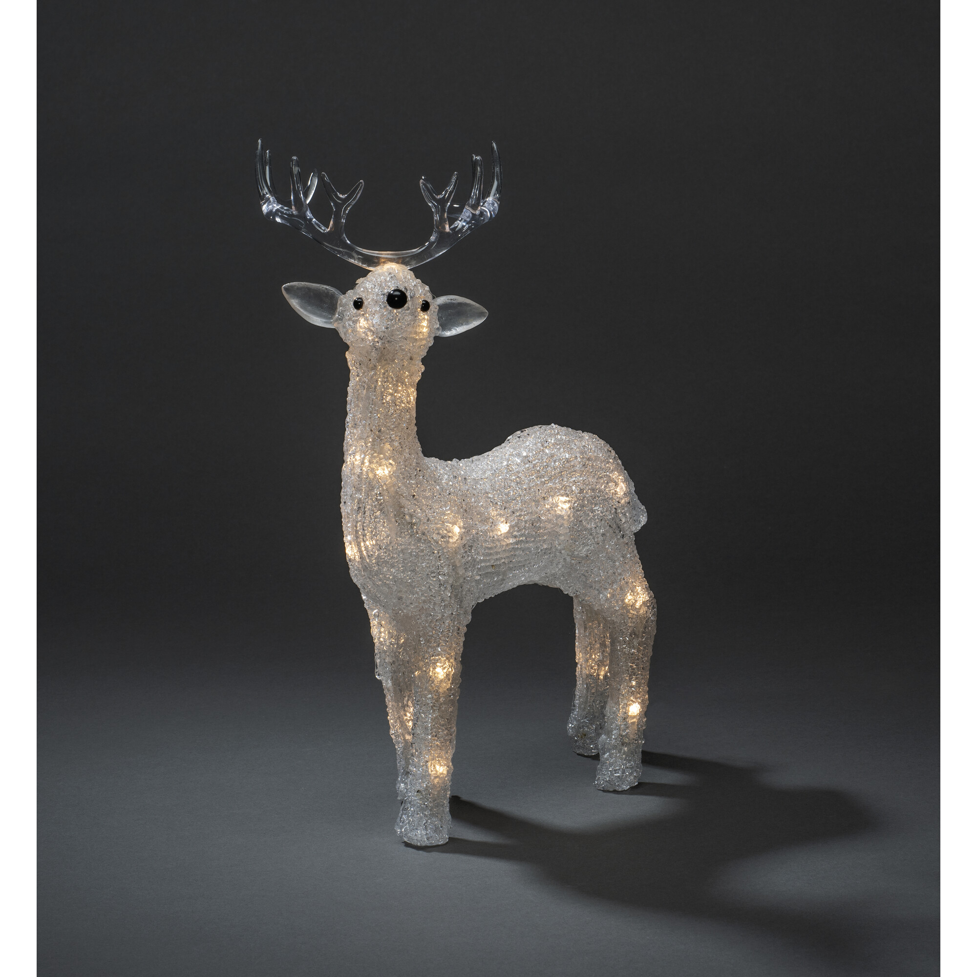 LED-Rentier, 24 warmweiße LEDs - Weihnachtliche Beleuchtung ...