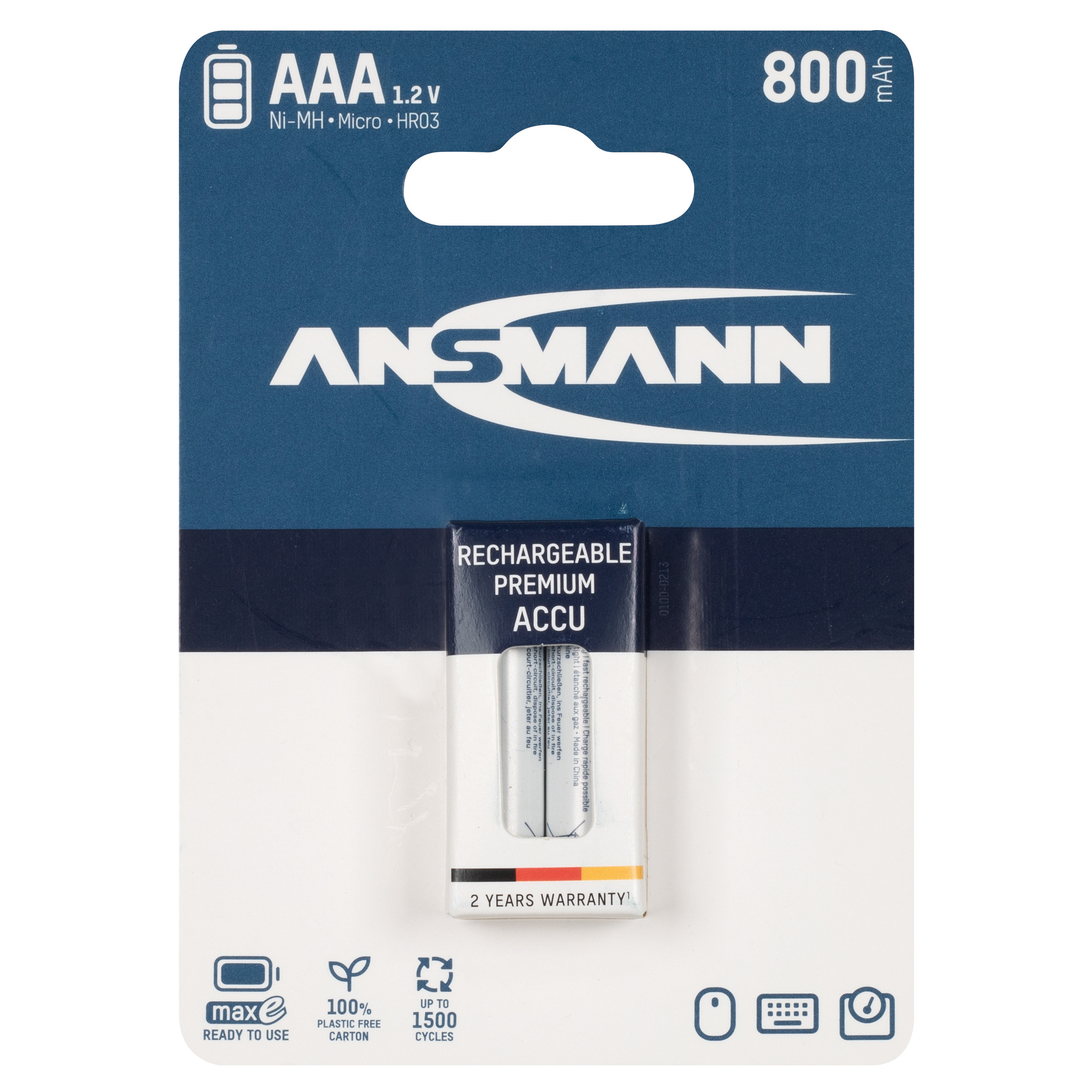 NiMh-Akku, PREMIUM, vorgeladen, Blisterware - Akkus Batterien - Max ...