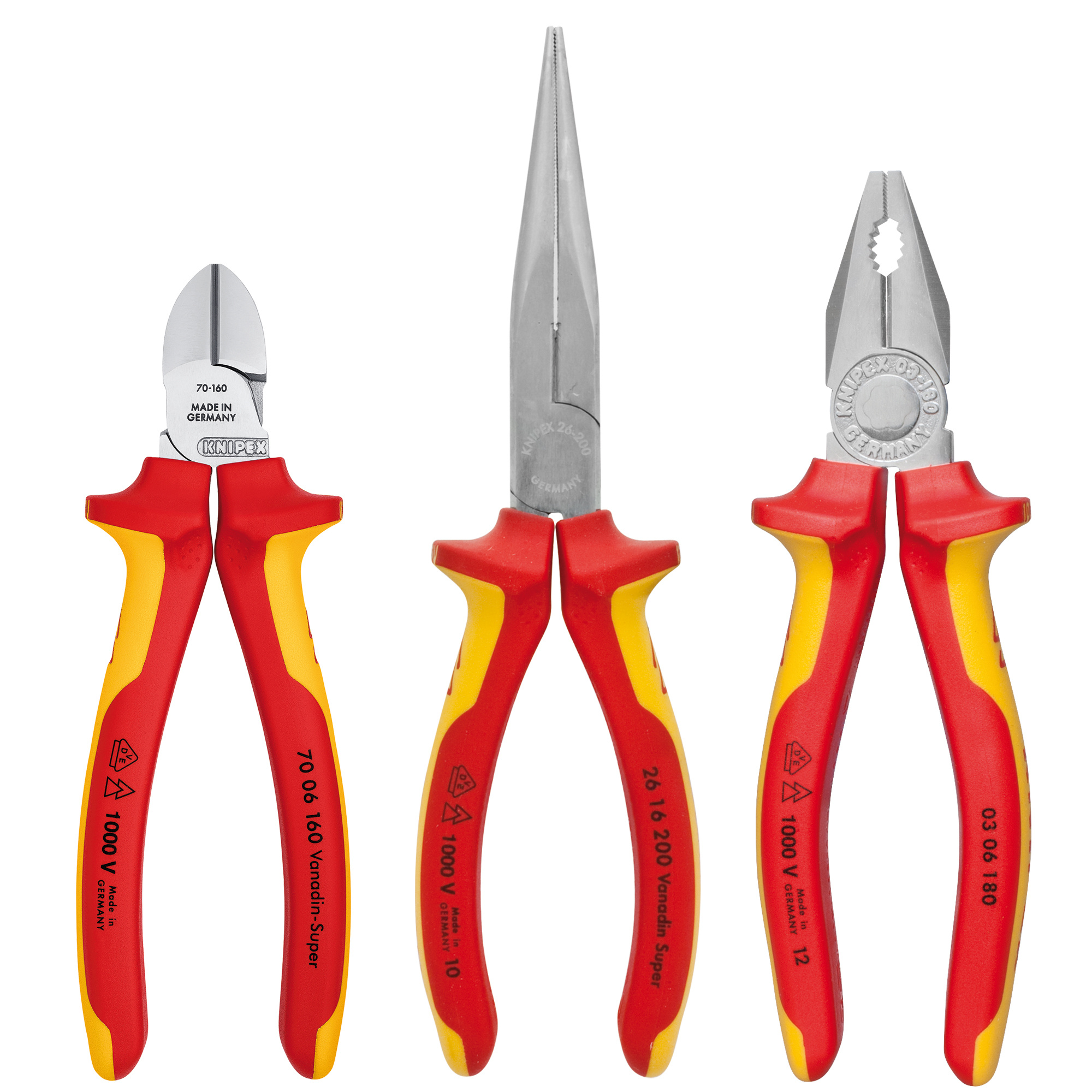 VDE-Zangen Set, ELEKTRO-PAKET, 3-teilig - Zangen-Sets Zangen ...