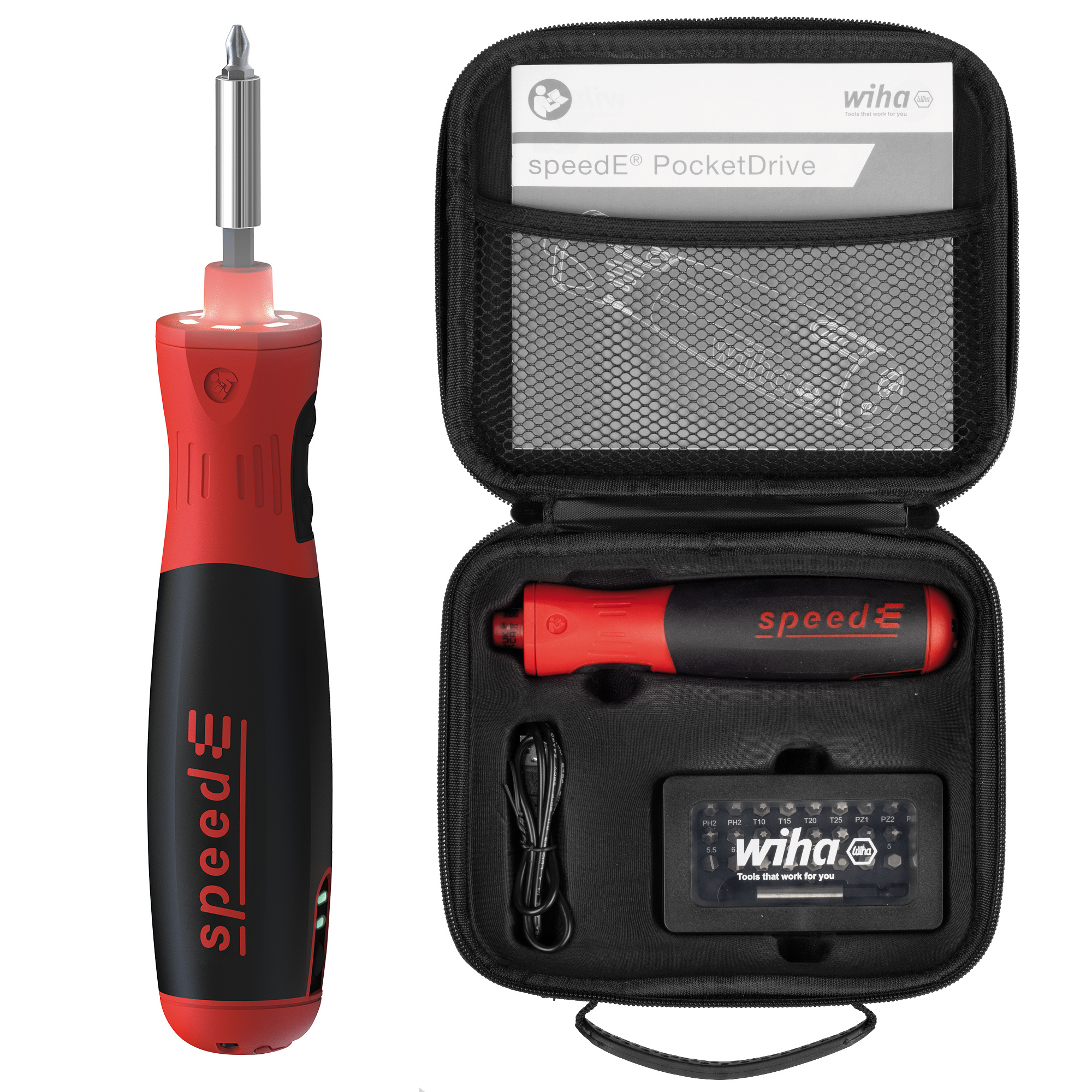 E-Schraubendreher, speedE® PocketDrive, 5,0 Nm Drehmoment, 31-teilig ...