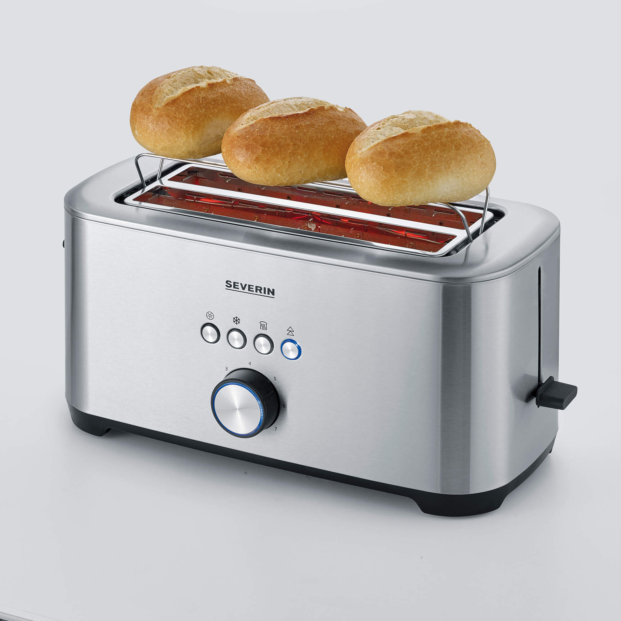 Toaster, AT 2512, 1400W, für 4 Scheiben Toast, mit Bagel-Funktion ...