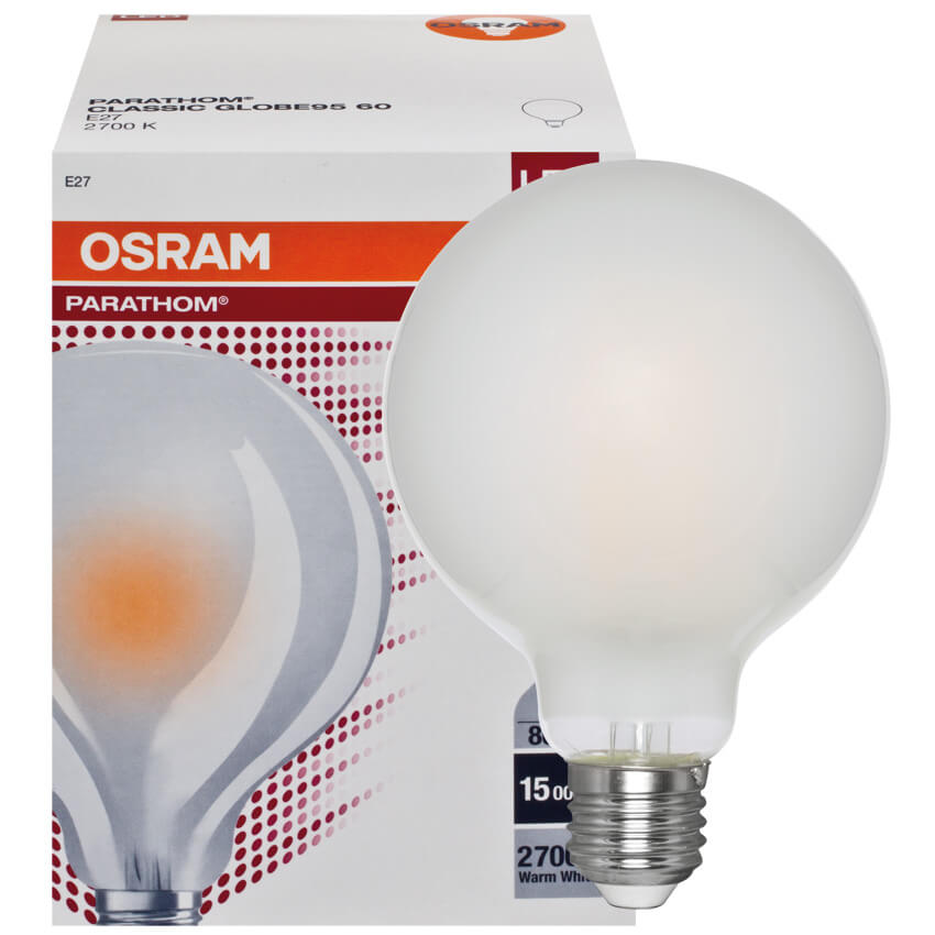 LED-Filament-Lampe, PARATHOM RETROFIT CLASSIC GLOBE, Globe-Form, opal ...