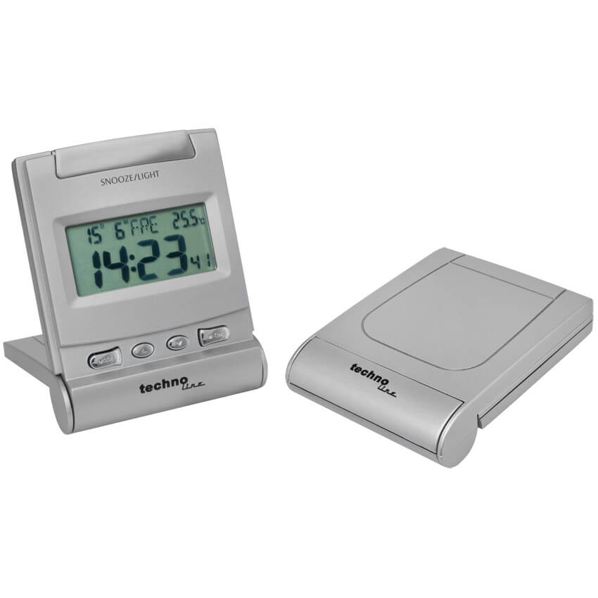 Reisewecker, WQ 170, mit Quarzuhrwerk, silber - Wecker, digital Uhren ... Reisewecker, WQ 170, mit Quarzuhrwerk, silber - Wecker, digital Uhren ...
